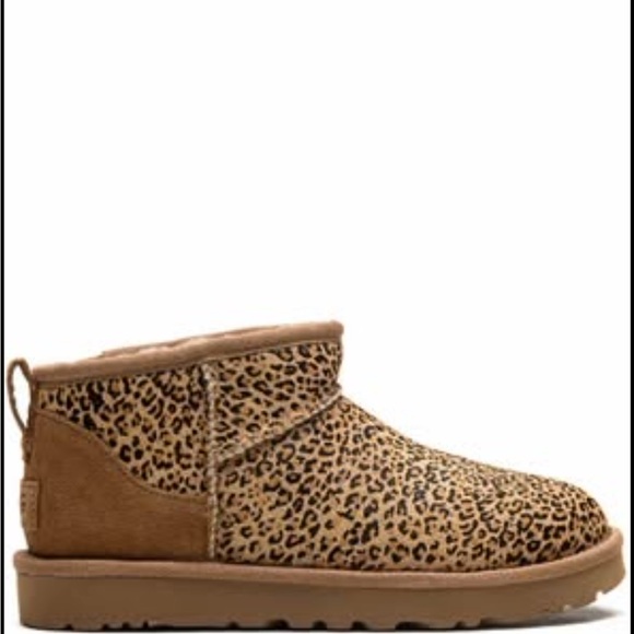 UGG | Shoes | Ugg Leopard Print Ankle Boots | Poshmark